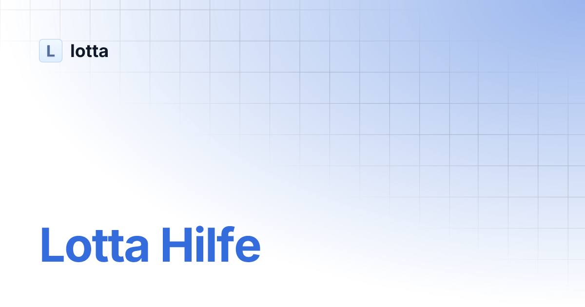 Lotta Hilfe | lotta
